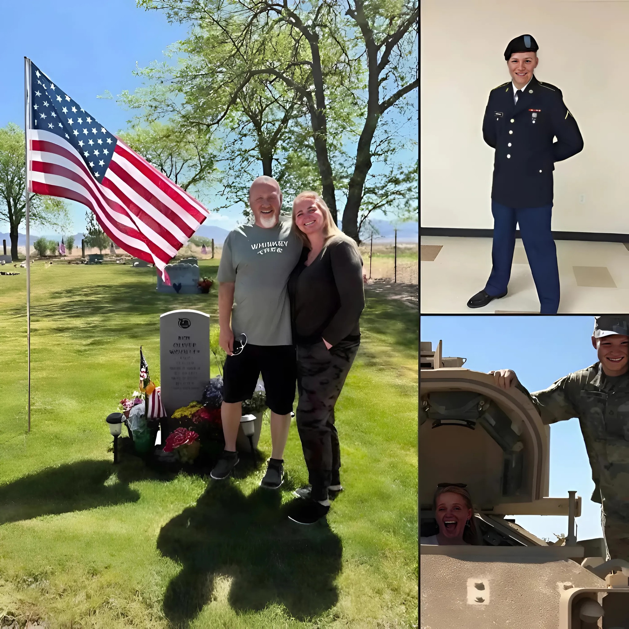 Today, Christine and David visited Garrison’s grave and memorial tree ...