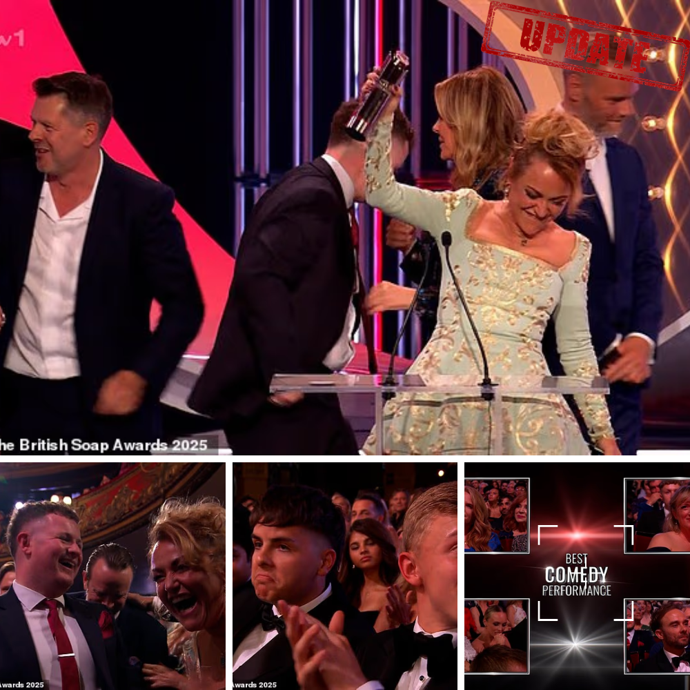 Moment 'gutted' Coronation Street star is caught grimacing in audience ...